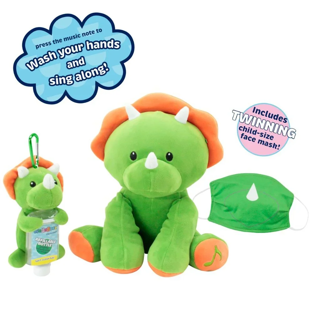 Wellobeez | Toys | New 1 Dinosaur Plush Stuffed Animal Antimicrobial ...